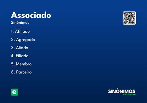 Associado Significado E Sinônimo Escrevaai