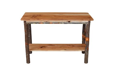 Aandl Furniture Solid Wood Hickory Side Table Practical Garden Ponds