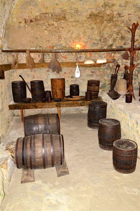 Rustic Cellar Stock Image Image Of Aged Kitchenware 48554529