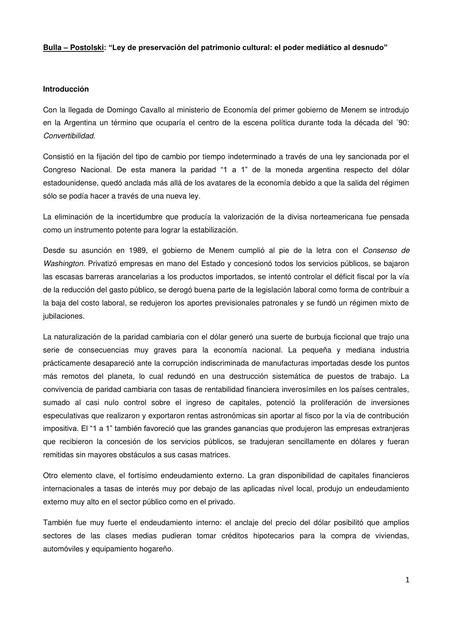 Flashcards De Ley De Preservación Del Patrimonio Cultural El Poder Mediático Al Desnudo Por