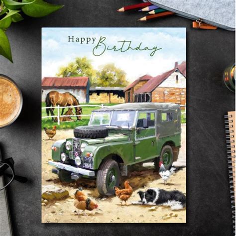 Happy Birthday Card Farm Scene The Celebration Store