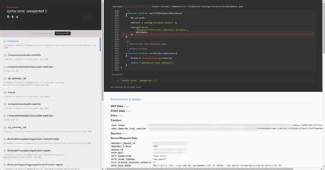 Unexpected Error Illuminate Testing Concerns TestDatabases Php Issue Laravel