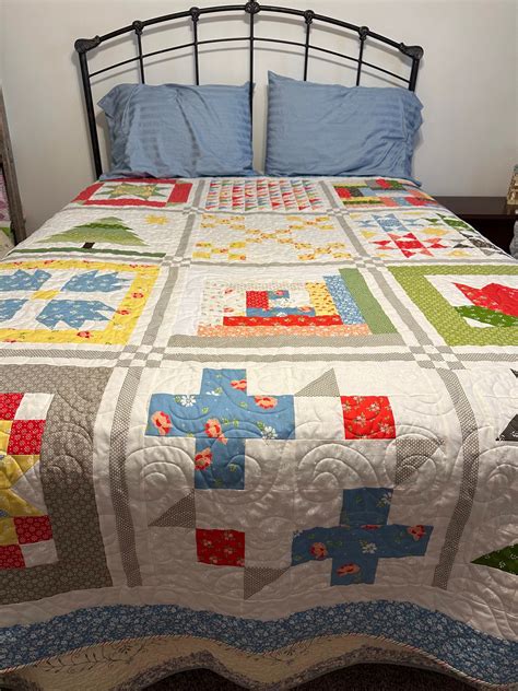 Spring Sampler Quilt Etsy