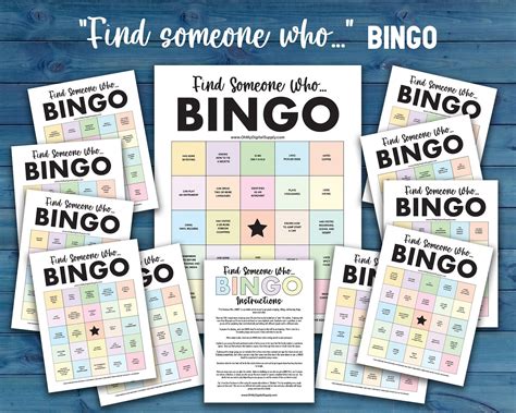 Find Someone Bingo Team Building Activity And Competitive Group