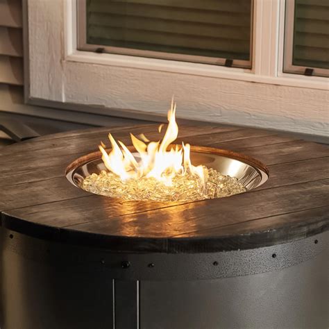 Outdoor Greatroom Edison Round Gas Fire Pit Table Fire Pits And Patio