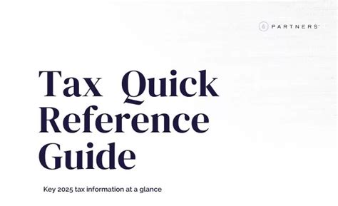 Tax Quick Reference Guide 1828 Capital
