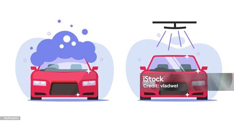 세차 아이콘 벡터 또는 세차 플랫 청소 서비스 그래픽 일러스트 레이 션 자동차 물 거품 세척 세트 자동 청소기 역 표지판 모터 운송 비누 방울 클립 아트 그림 이미지 개념에