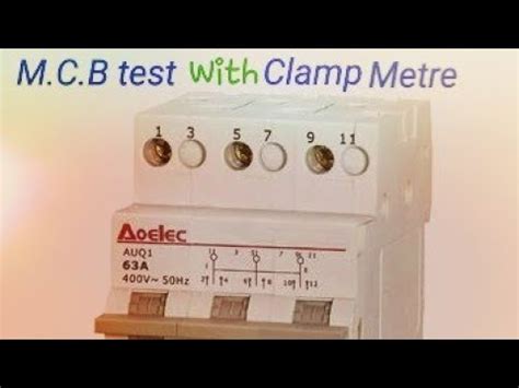 How To Test MCB With Clamp Metre YouTube