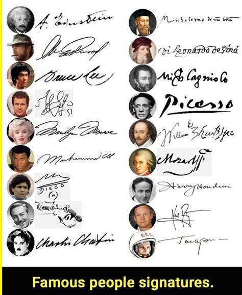 50 Cool Signatures Of Worlds Rich And Famous People Financetwitter