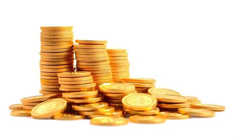 Gold Coins Cash Money Pile Stack Falling Png Isolated With White