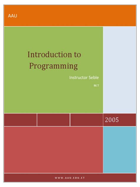 Introduction To Programming Pdf Programming Language Data Type
