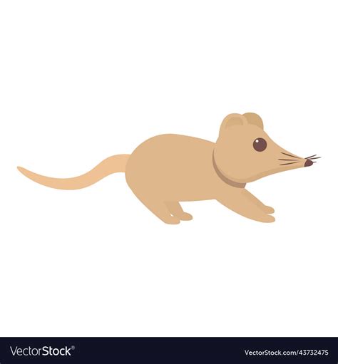 Small Shrew Icon Cartoon Agriculture Royalty Free Vector