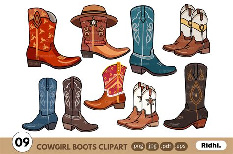 Cowgirl Boot Clipart
