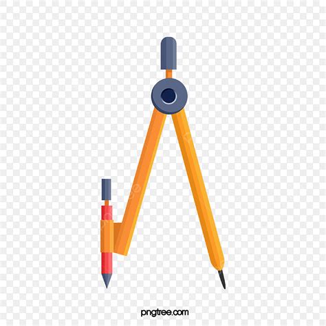 Compass Tool Vector Hd Png Images Yellow Compass Drawing Tool Tools