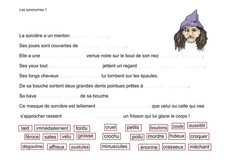 Rseev Les Synonymes Ce1