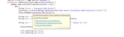Jdbc Java Sql Insert Into Use Of Eclipse Function Not Working With