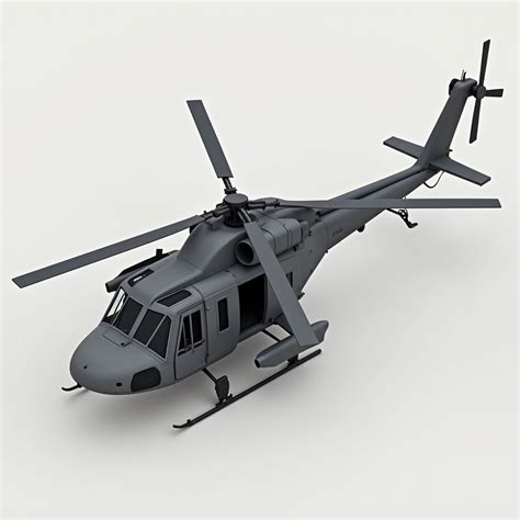 Free Low Poly Black Hawk Image Helicopter Military Aircraft