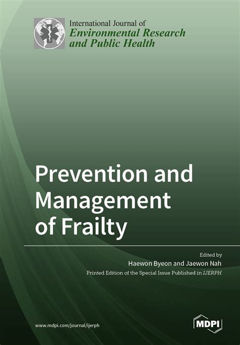 Prevention And Management Of Frailty Mdpi Books