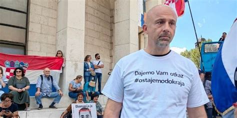 Andrija Klarić Osuđen Zbog Organizacije Prosvjeda Kažnjen S 20 Tisuća Kuna Dalmatinski Portal
