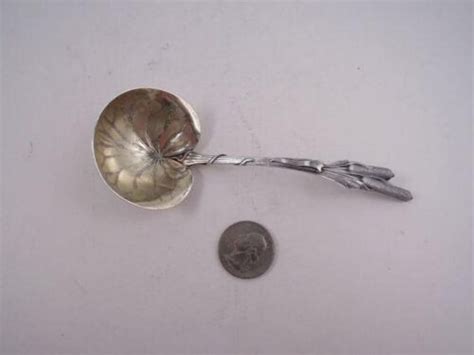 Durgin Sterling Cattails Figural Sauce Ladle Lily Pad Bowl Gorgeous Etsy