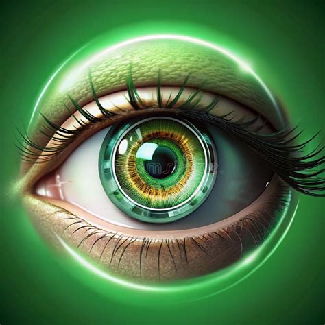 Bionic Vision The Future Of Human Eye Enhancement Stock Illustration