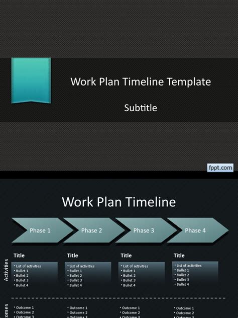 Work Plan Timeline Template Subtitle Pdf
