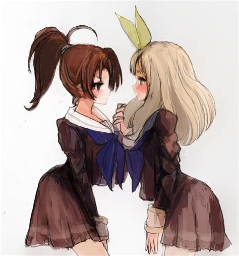 Nakagawa Natsuki And Yoshikawa Yuuko Hibike Euphonium Drawn By