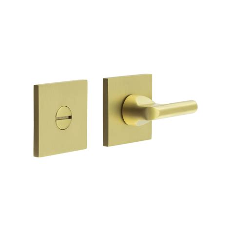 Cr 804 Cr 804 Satin Brass Thumb Turn And Lock Square Rose Frelan Hardware