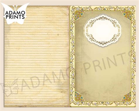 Basic Blank And Lined Journal Kit Journal Page Coffee Dyed Etsy