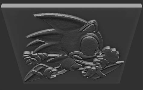 Sonic Relief 3d Model By Elitemodelry