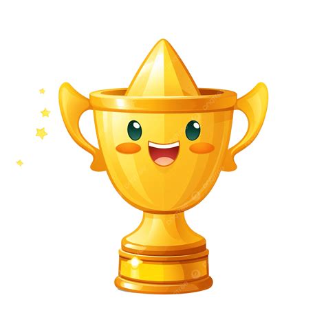 Trophy Award Cartoon Cute Isolated Clipart Png Award Medal Clipart
