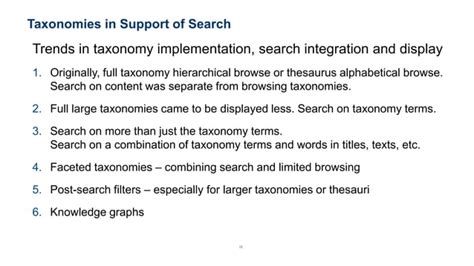 Taxonomy Design Best Practices Ppt