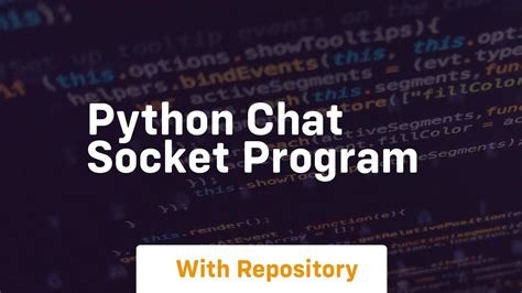 Python Chat Socket Program Youtube