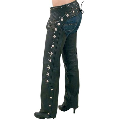 Womens Cityscape Black Assless Chaps