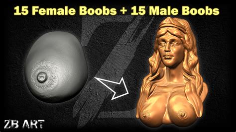 Artstation 30 Zb Art Male And Female Boobs Breasts For Zbrush Imm