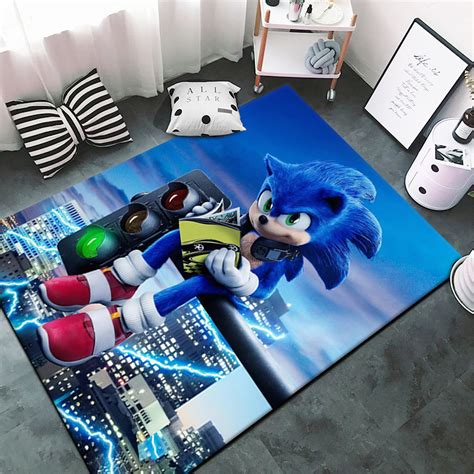 Sonic The Hedgehog Cartoon Trend Sells Non Slip Floor Mat Tomatgo