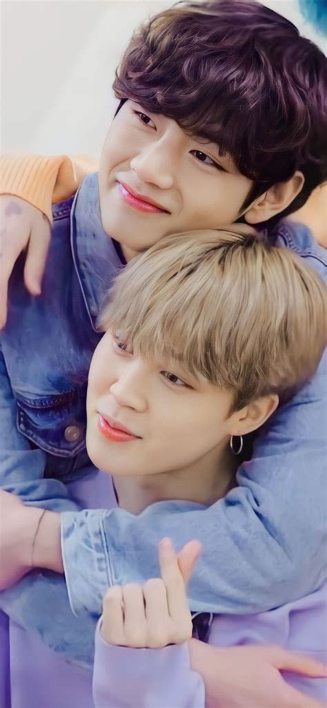 Park Jimin And Kim Taehyung Hd Wallpaperlockscreen💜 Kim Taehyung