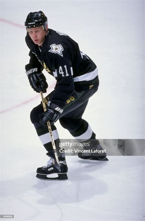 Tony Hrkac Of The Dallas Stars Skates During The Game Against The