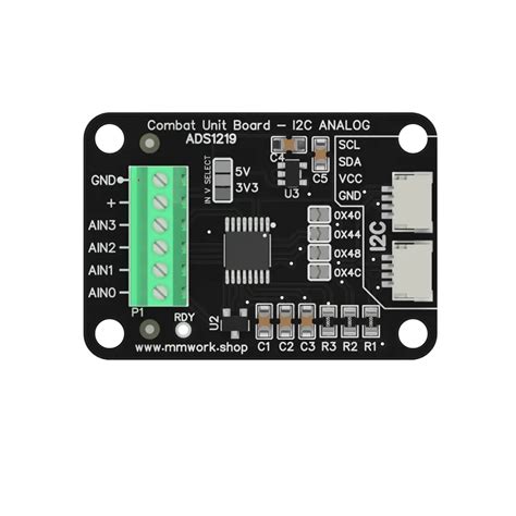 Combat Unit Board I2c Analog Ads1219 Mm Workshop