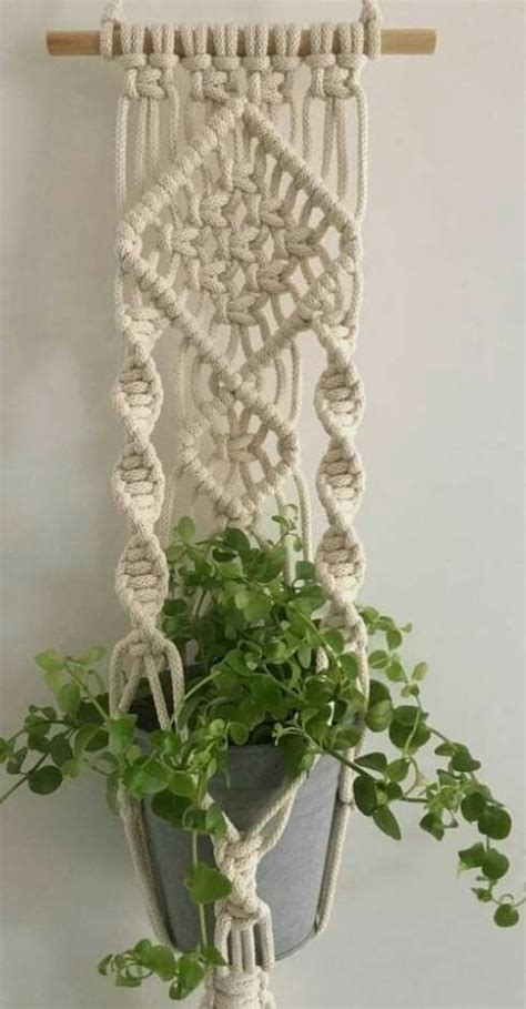 Portamacetas Macrame Atrapasueños De Búho Macetero Macrame