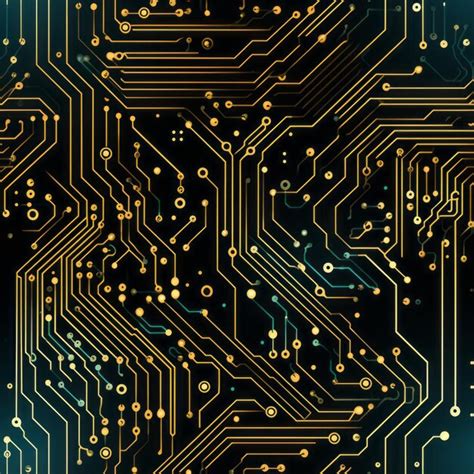 Premium Photo Seamless Circuit Board Pattern