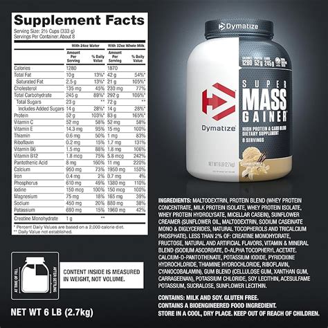 Super Mass Gainer Protein Muscle Growth Supplements