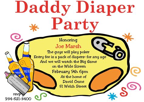 Diaper Party Invitations Templates Free