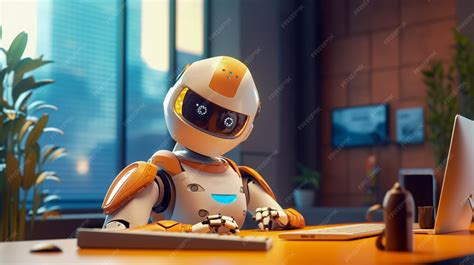 Premium Ai Image Robot Analysing Stock Market Graph For Business