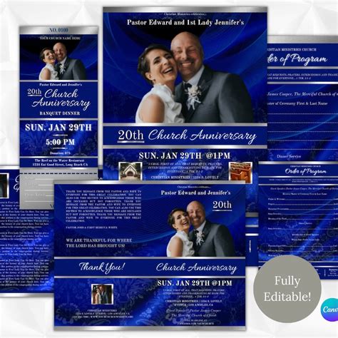 Church Usher Anniversary Program Etsy