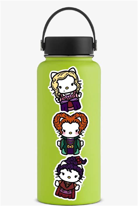 Hocus Pocus X Hello Kitty Collab Sticker Set Sanderson Sisters You Get All 3 Stickers Etsy