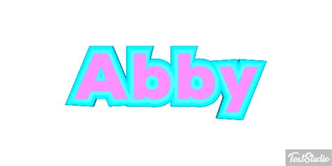 Abby Name Animated  Logo Designs