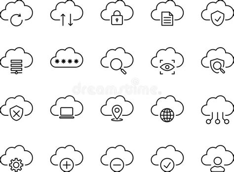 Cloud Vector Icon Storage Solution Networking Databases Software