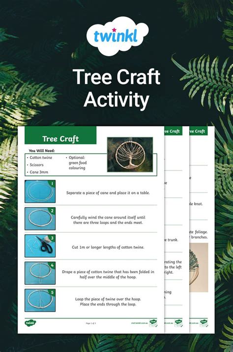 Tree Craft Activity Tree Crafts Craft Activities Activities