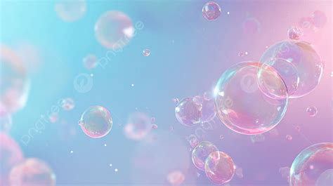 Shiny Soft Water Bubbles On Blue Background Water Bubble Vector